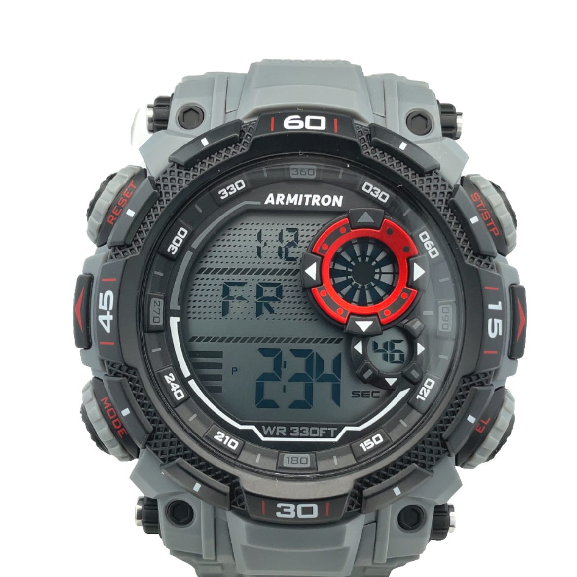Grey Rubber Band Round Face Armitron Watch – Jesse's Jewellery